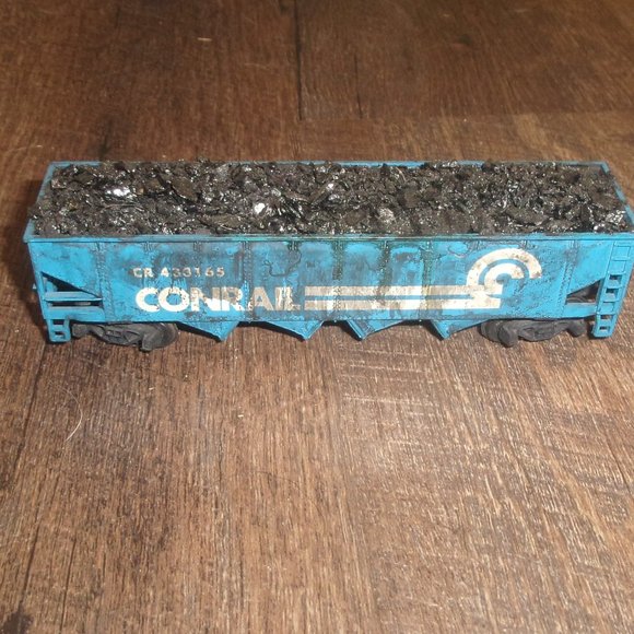 Tyco | Toys | Ho Tyco Conrail Blue Coal Hopper Train Car Railroad ...